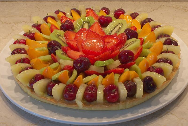 Tarta mare cu fructe 26 cm nr 12 - Dracula Cakes Londra